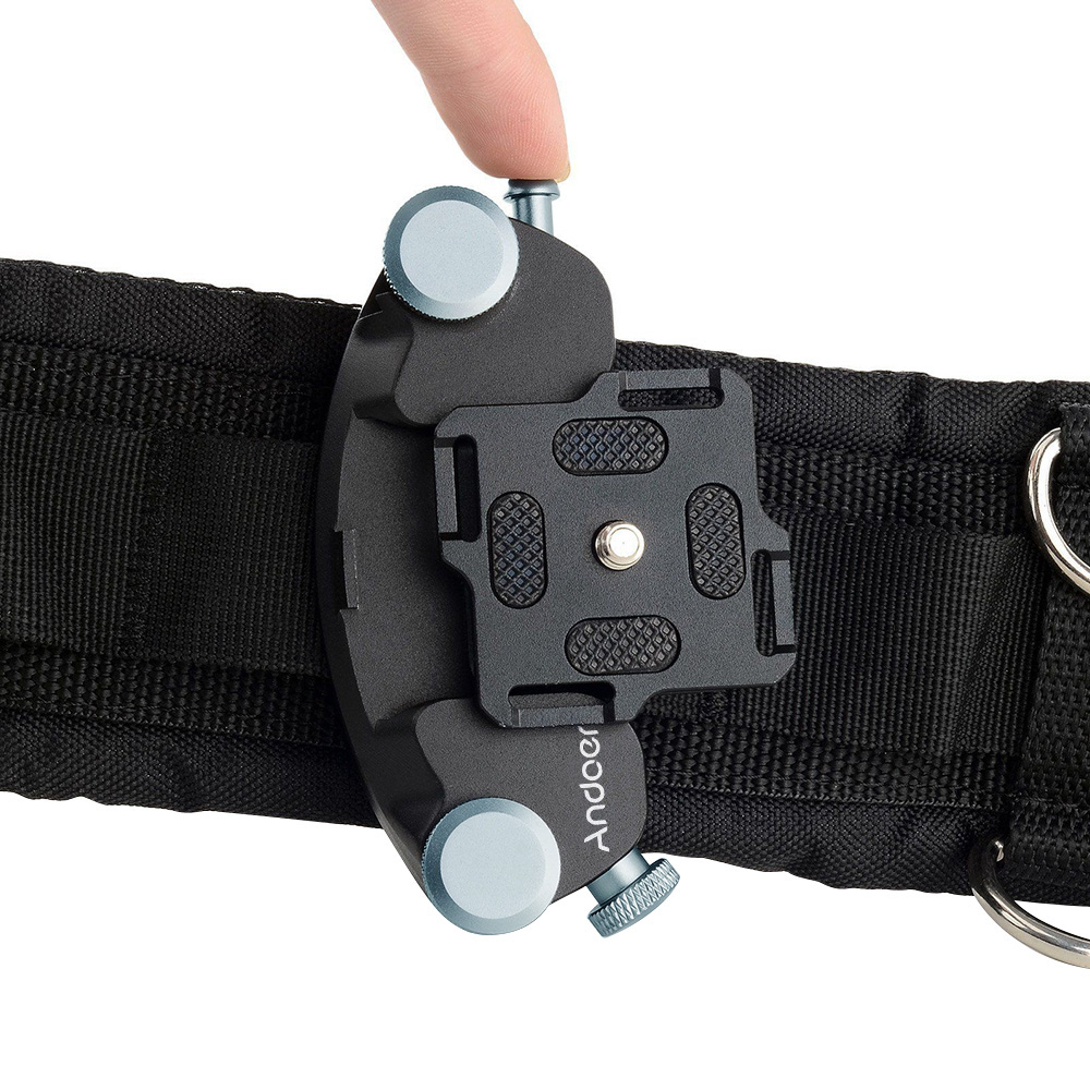 Andoer Metal Quick Release Camera Waist Belt Strap Buckle Button Mount ...