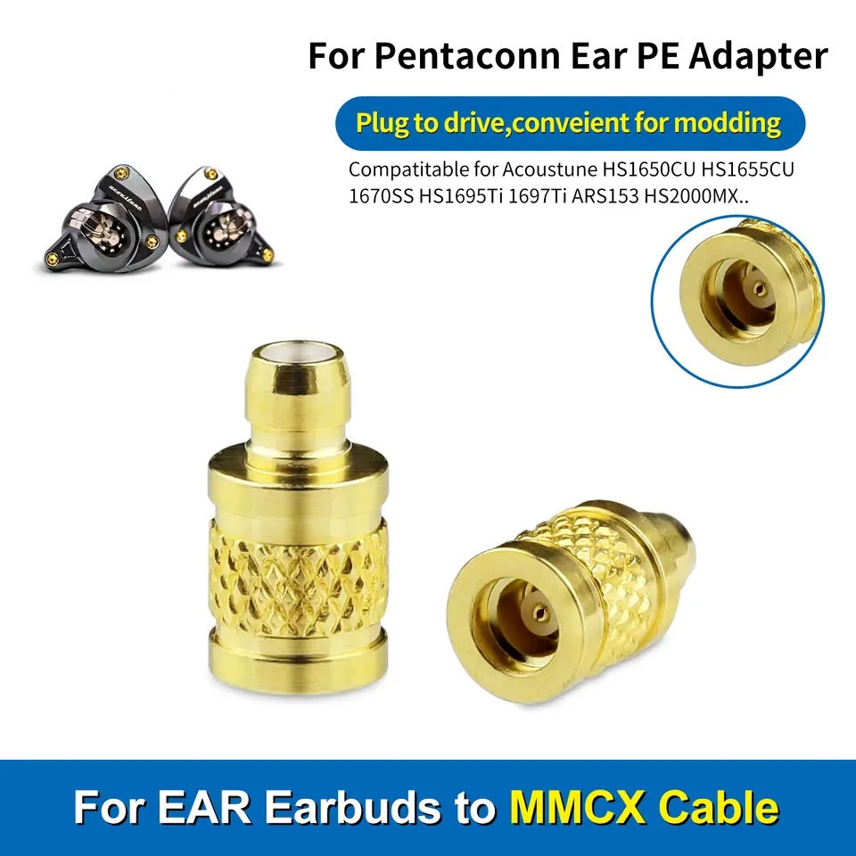 หนึ ่ งคู ่ หญิง MMCX ชาย Metallic IEM Connector Adapter 2Pin 0.78 A2DC ...