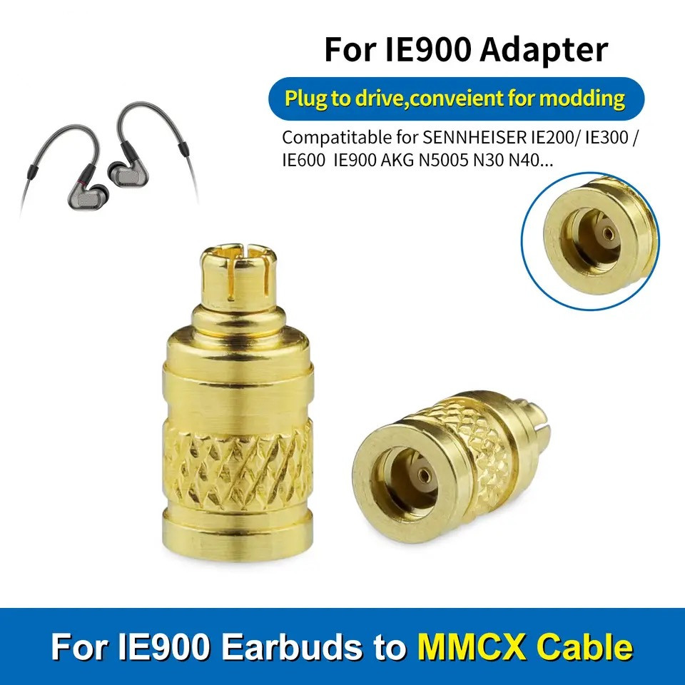 หนึ ่ งคู ่ หญิง MMCX ชาย Metallic IEM Connector Adapter 2Pin 0.78 A2DC ...