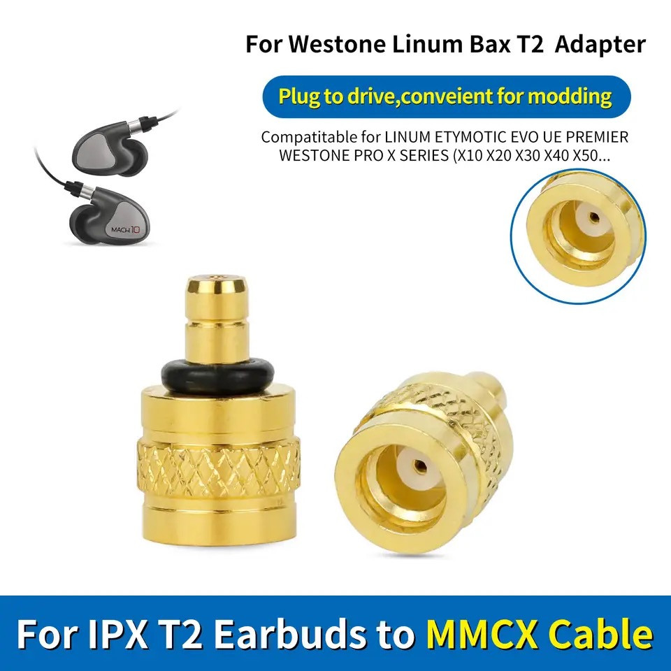 หนึ ่ งคู ่ หญิง MMCX ชาย Metallic IEM Connector Adapter 2Pin 0.78 A2DC ...