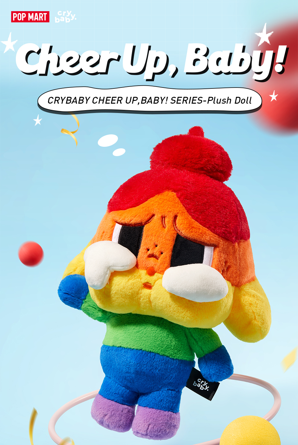 POP MART CRYBABY CHEER UP, BABY! SERIES-Plush Doll | Shopee Thailand
