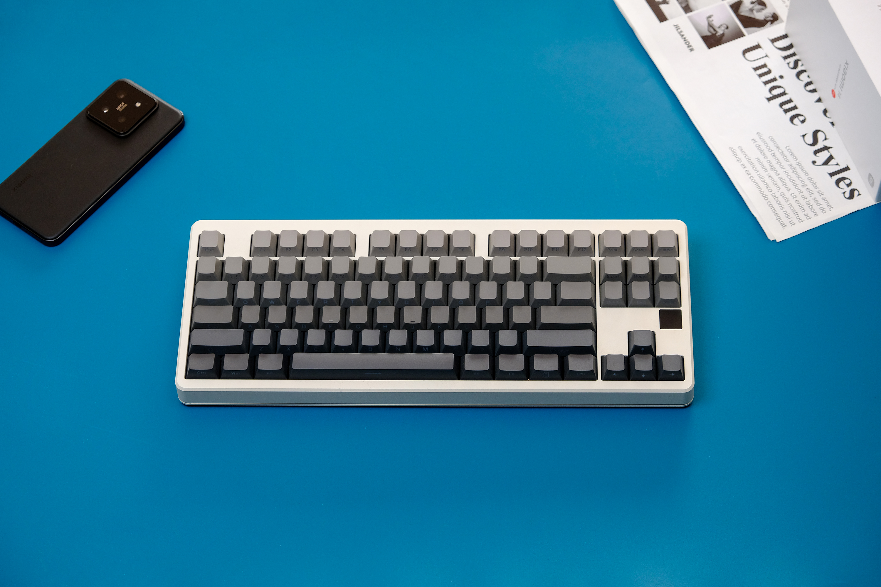Gradient Light Side Transmission Keycaps PBT Double-shot Cherry Profile ...
