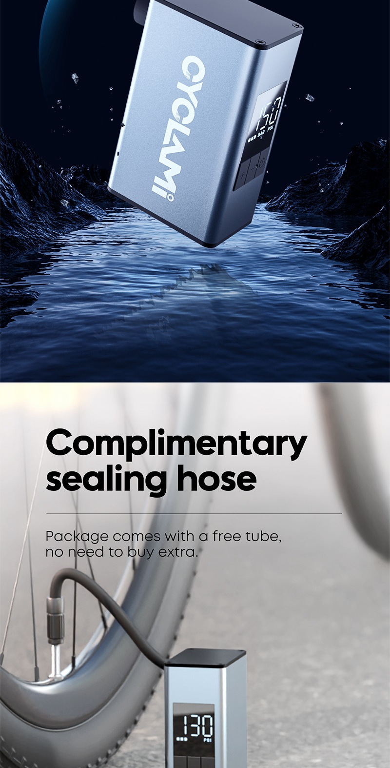 Cyclami A3 MAX มินิปั๊มลมไฟฟ้า 150 PSI แบบพกพาจักรยานไร้สาย FV AV Inflator Presta Schrader วาล์ว ...