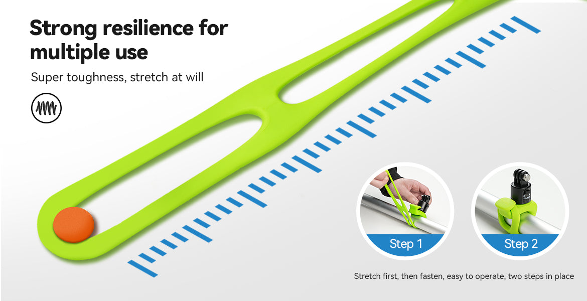 TELESIN Quick Release Elastic Small Q Handlebar Mount for GoPro 12/11 ...