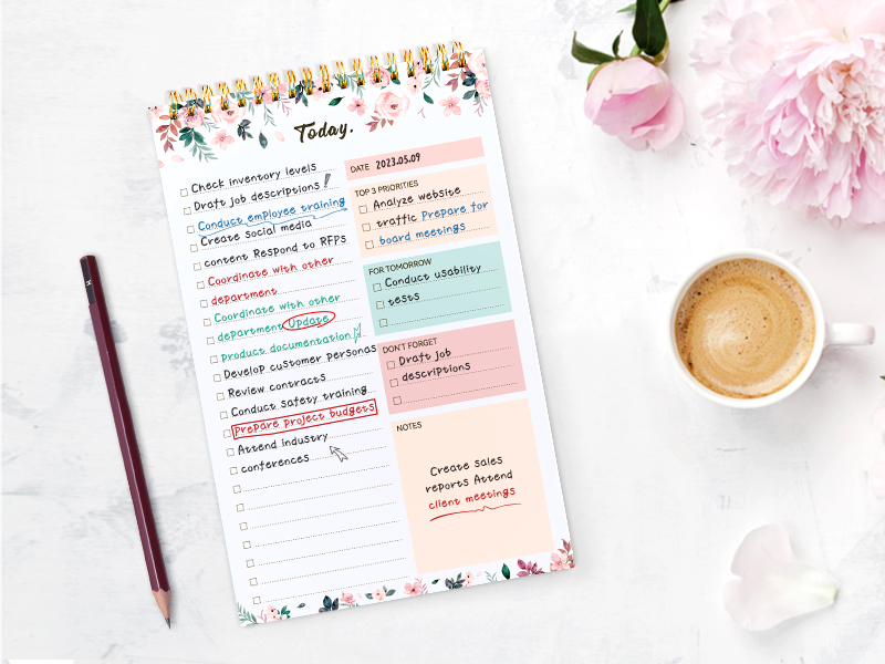 To Do List Notepad - To Do List Notebook for Work with 52 Sheet ...