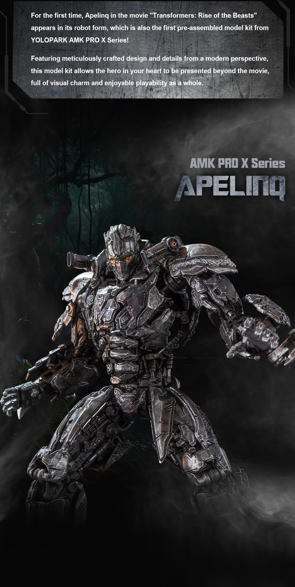 YOLOPARK AMK PRO X Series Transformers Movie 7 Rise of The Beasts 22cm ...