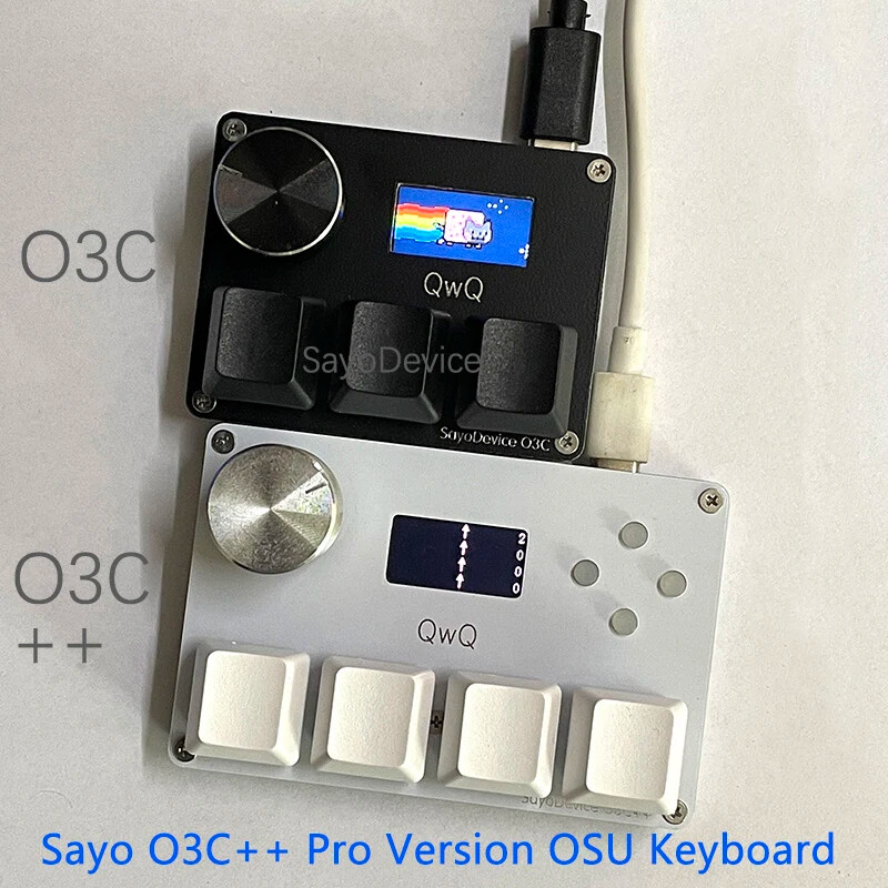 ⭐⭐⭐O3c SayoDevice OSU O3C Rapid Trigger Hall Switches Magnetic Red ...