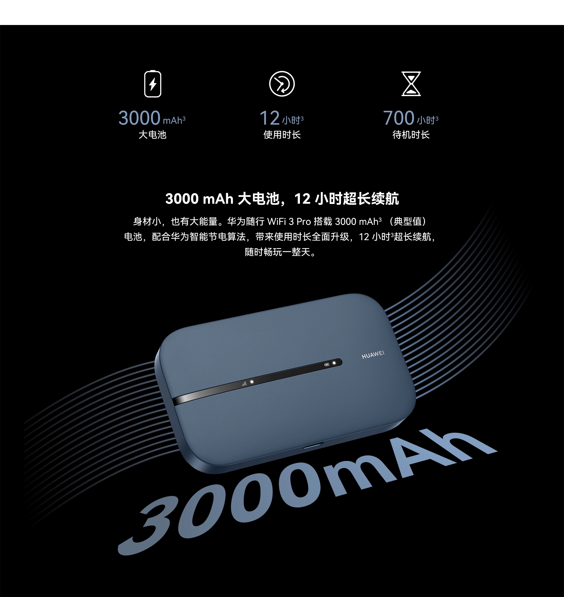 Huawei Mobile wifi 3 Pro Router E5783-836 pocket wifi 3000mah แบตเตอรี่ ...