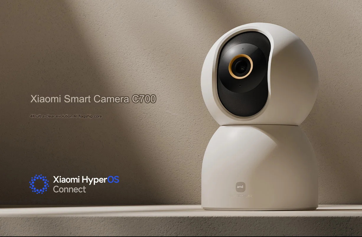 Xiaomi กล้องสมาร์ท C700 การตรวจสอบเด็ก AI การตรวจจับมนุษย์การจดจําท่าทางโทร 4K HD กล้องเฝ้าระวัง ...