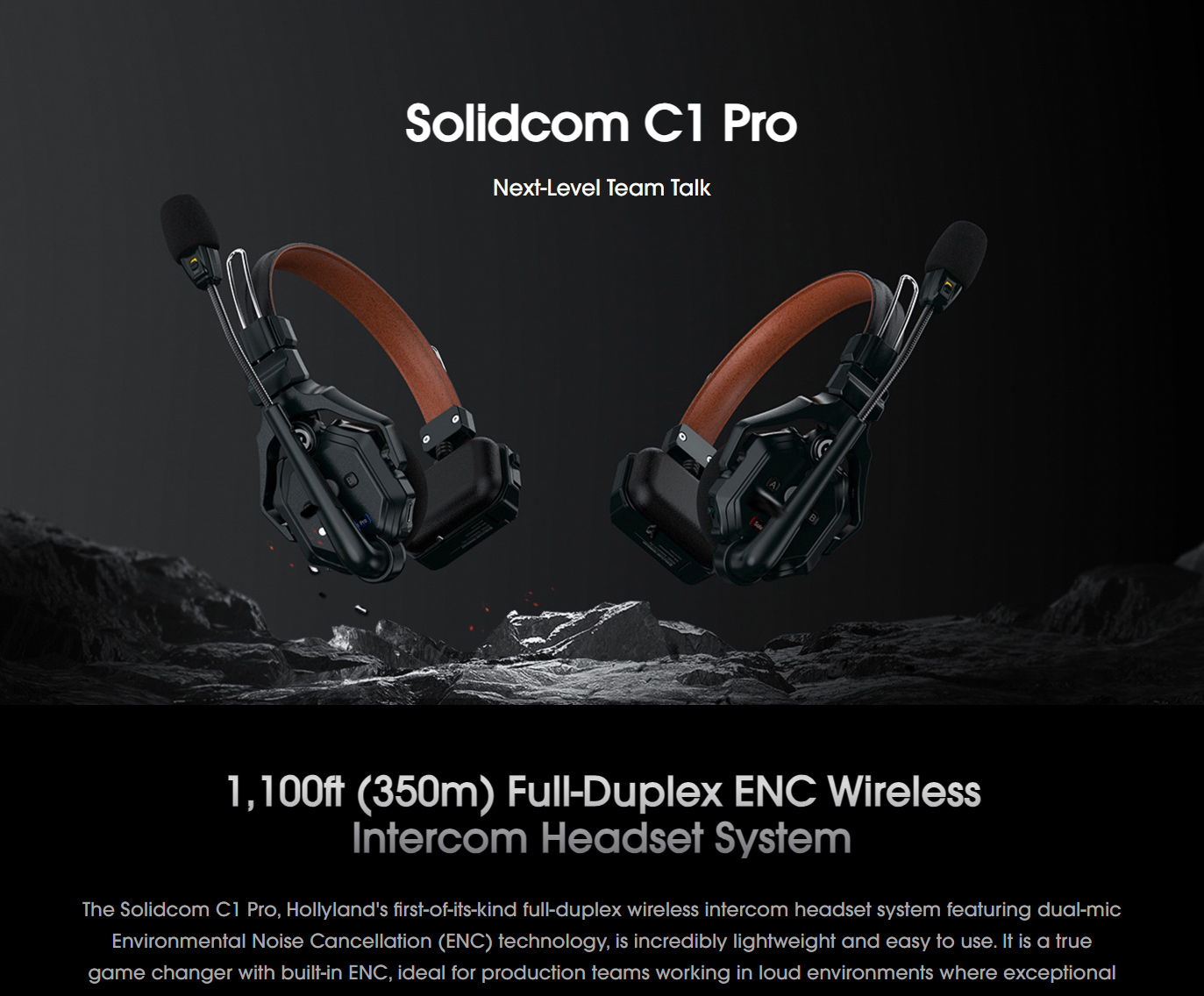 Hollyland Solidcom C1 Pro-6S Full-Duplex Wireless DECT Intercom System ...