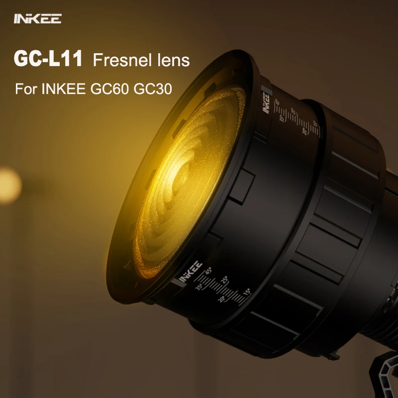 Inkee GC-L11 เลนส ์ Fresnel 15-45 องศามุมโฟกัสสําหรับ GC60 GC30 สตูดิโอ ...