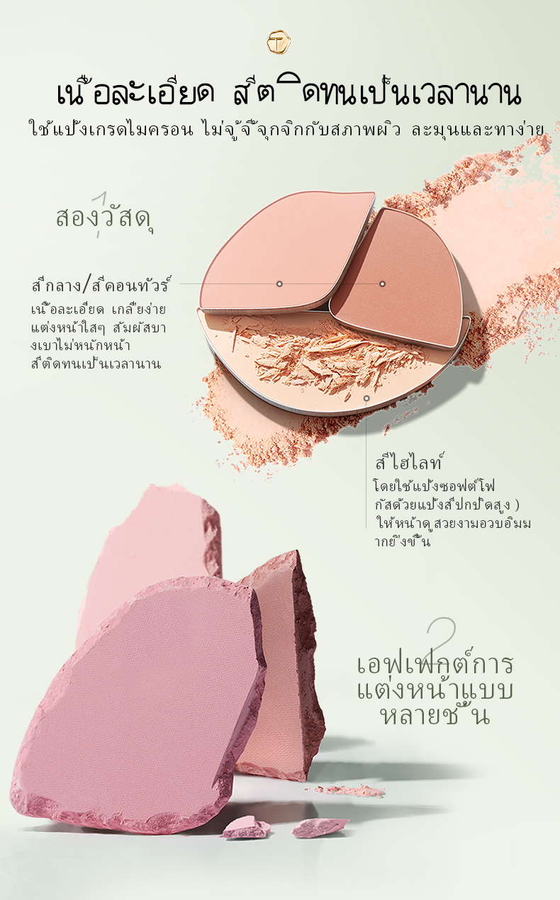 彩棠TIMAGE Blush Palette 3in1 บลัชออนพาเลท 3เฉดสี ปัดแก้ม ปัดแก้มผิวโกลว์ ...