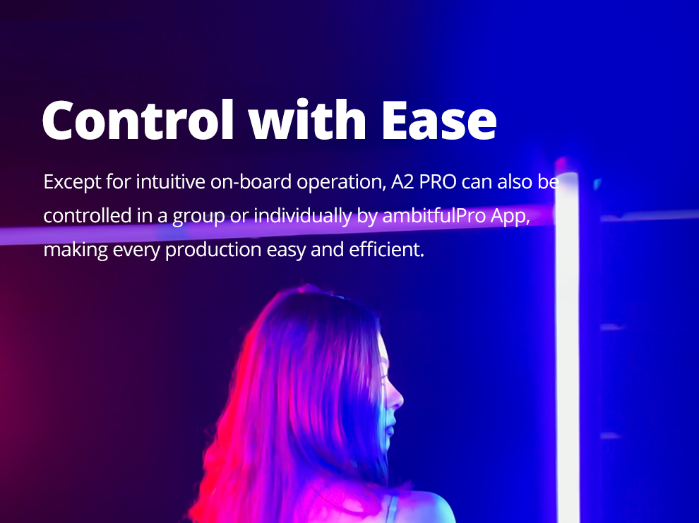Ambitful A2 Pro A2PRO 2500K-8500K RGB Tube Light พร้อมตาราง,ไฟ LED สี ...