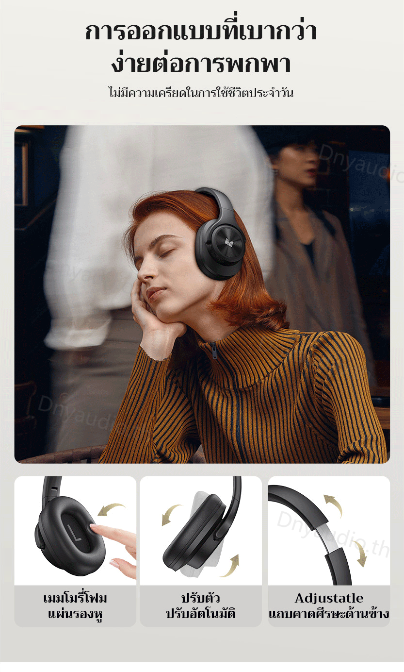 Monster MISSION 200 Headphone Bluetooth 5.3 หูฟังครอบหู 100% แท้ ซับ ...