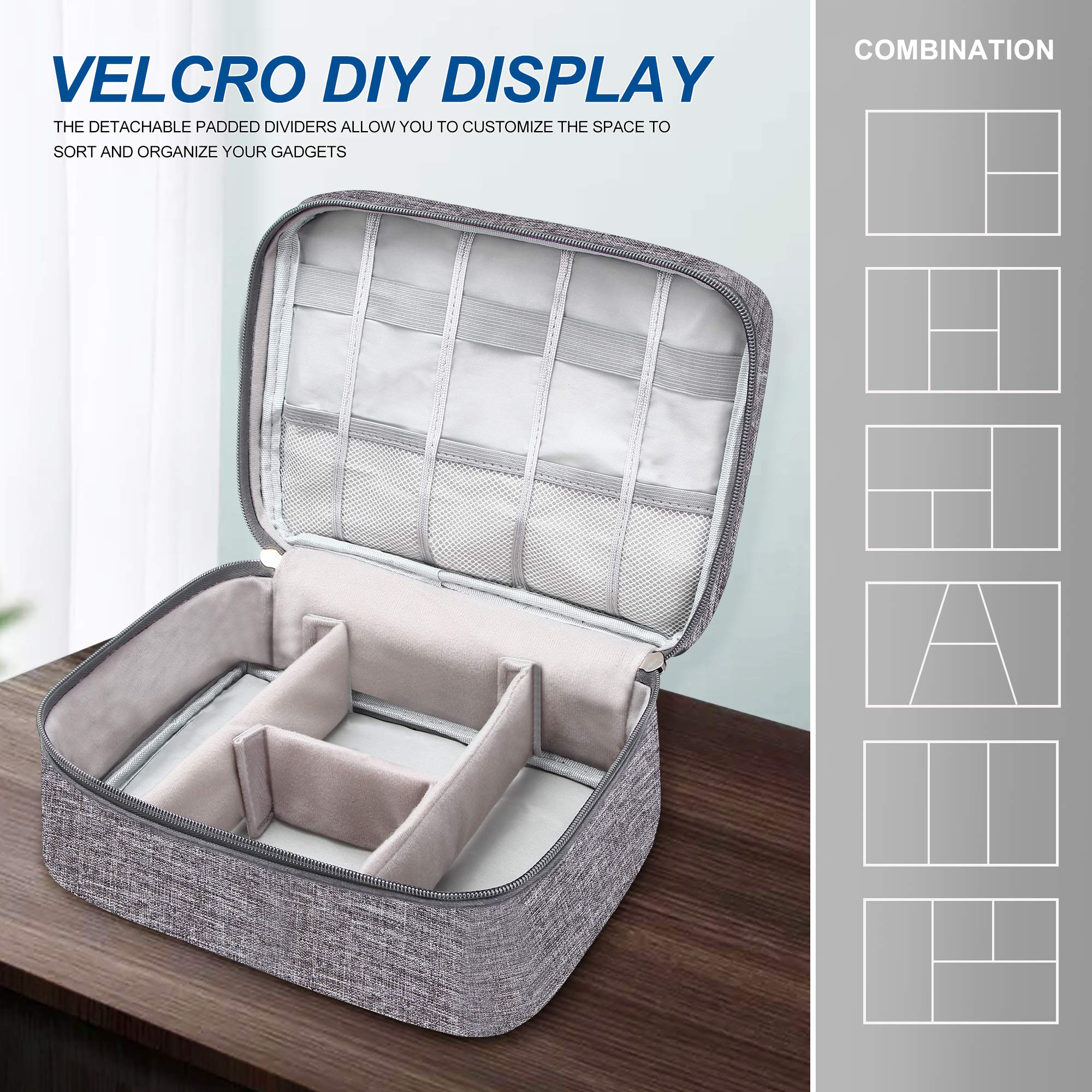 กันน้ํา Data Cables Storage Bag Unisex Digitals Electronics Case แบบ ...