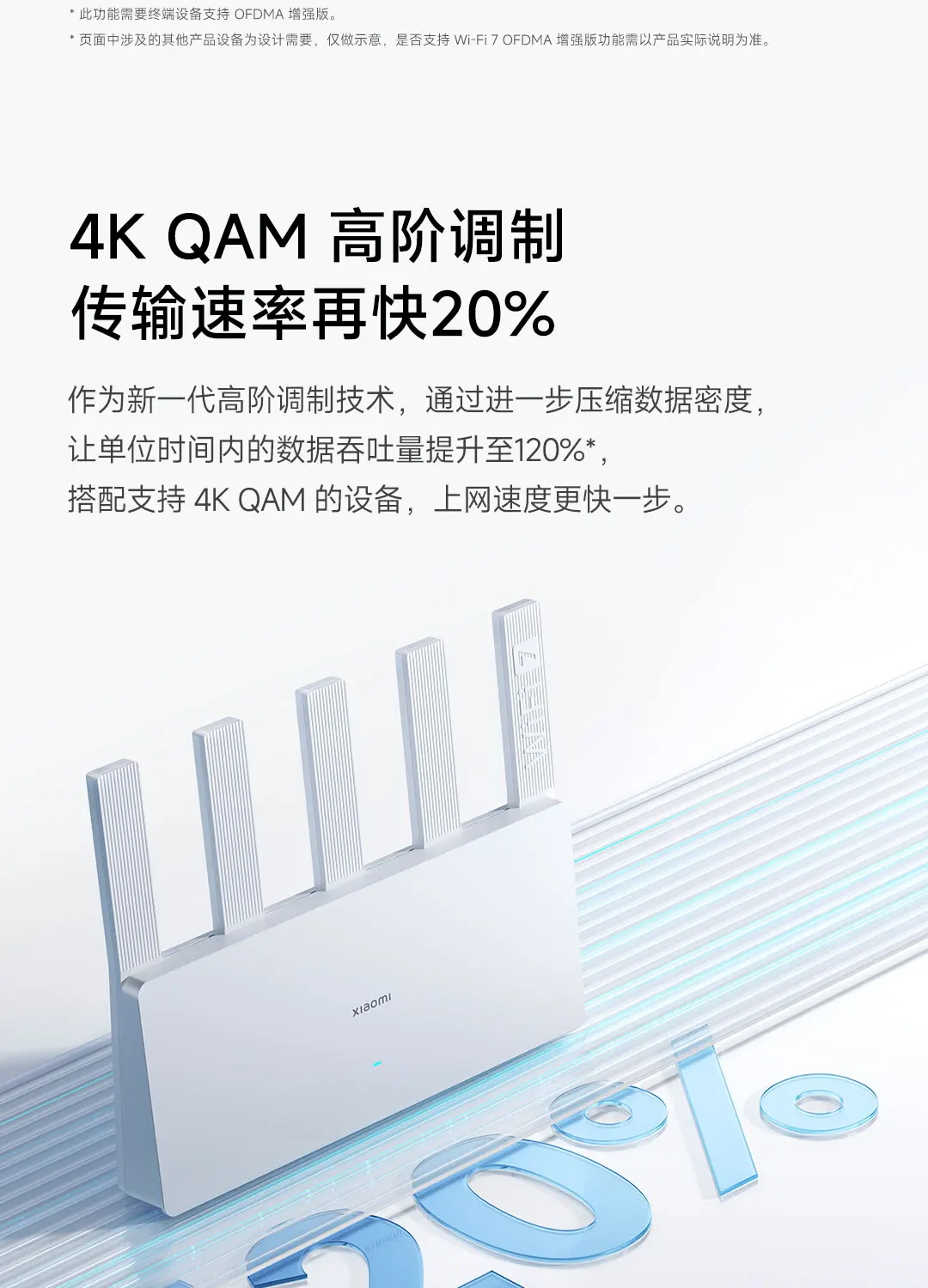 เราเตอร์ Xiaomi BE5000 WiFi 7 5011Mbps พอร์ตเครือข่าย 2.5G หน่วยความจํา ...