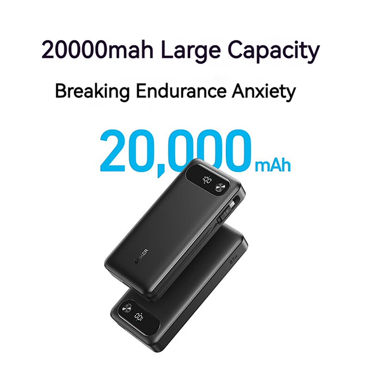 Anker 65W 20000mAh Type-c Power bank หลายพอร์ตชาร์จเร็ว PD Fast Charge ...