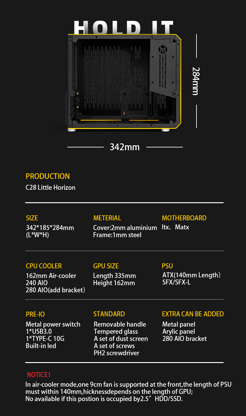 Mechanical Master C28 Little Horizon ITX/MATX เมนบอร ์ ด/Full Tower ...