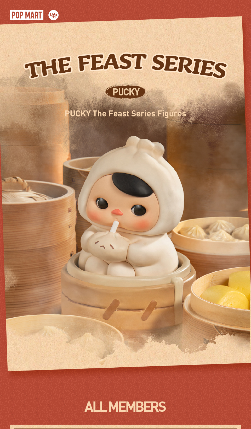 POP MART PUCKY The Feast Series Figures (Whole Set) | Shopee Thailand