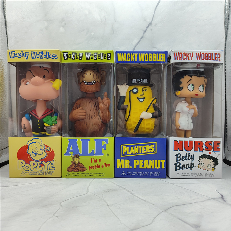 FUNKO WACKY WOBBLER Action Figure Betty Boop Planters Popeye ALF Model ...