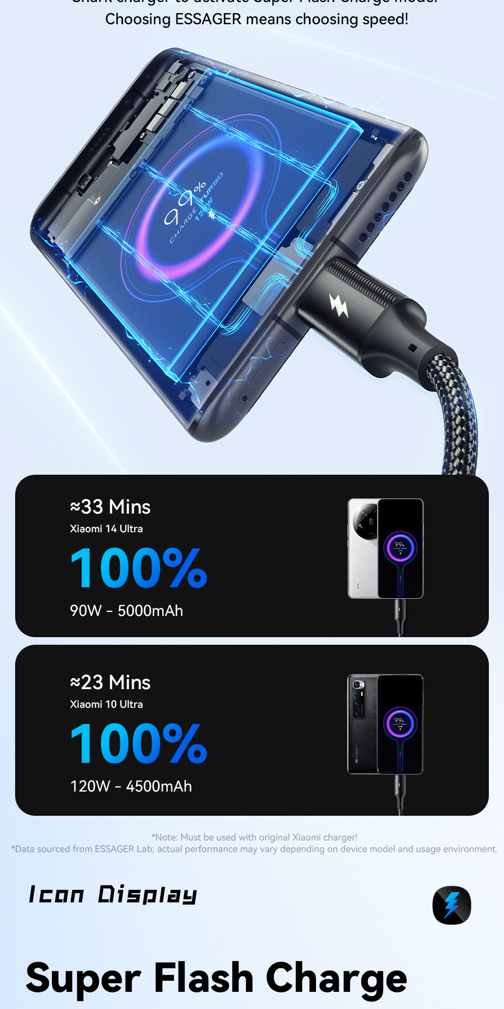 Essager 120W สาย Usb Type C สําหรับสายชาร ์ จเร ็ ว xiaomi 6A | Shopee ...