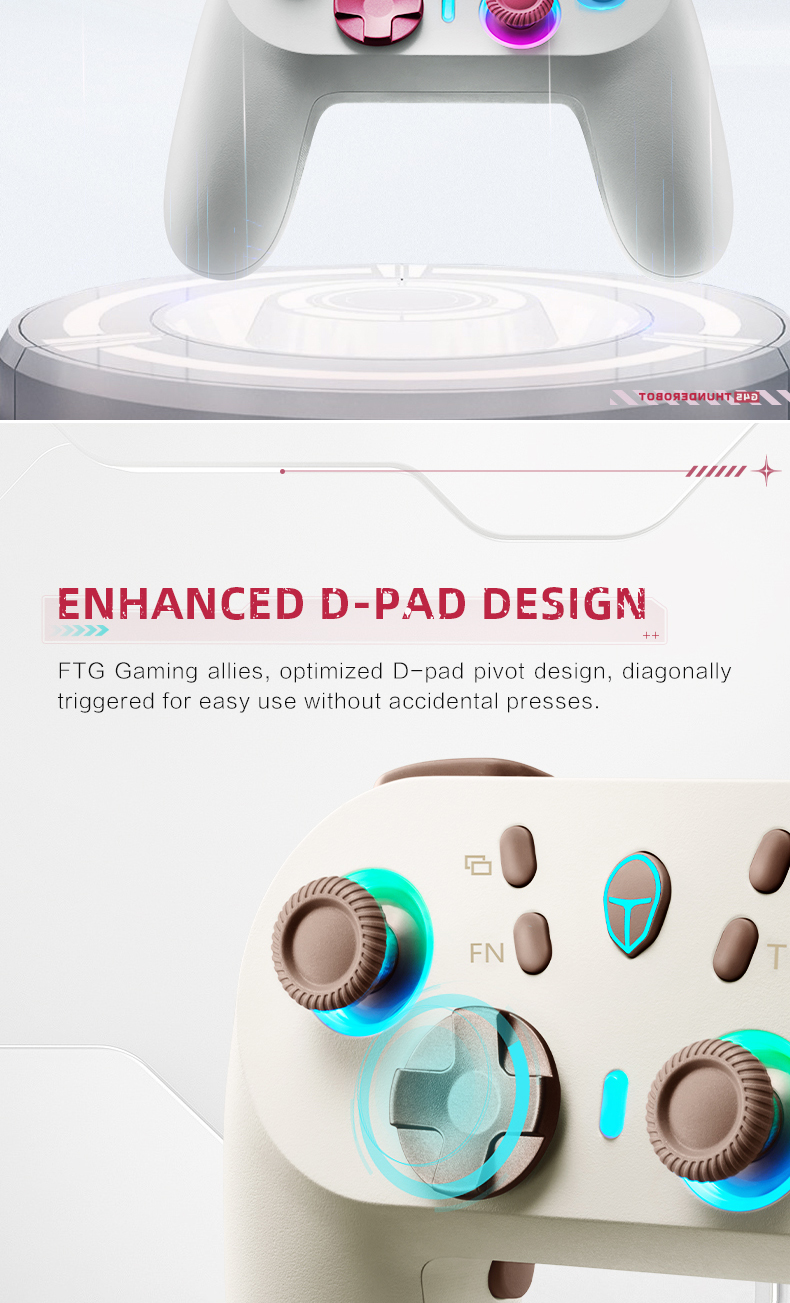 Thunderobot G45 Xbox-like Gaming Controller, Tri-โหมดแบบมีสาย 2.4G ... Thunderobot G45 Xbox-like Gaming Controller, Tri-โหมดแบบมีสาย 2.4G ...