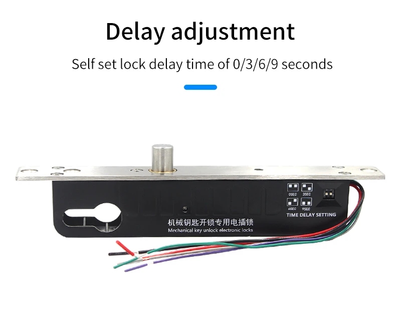 Fail Secure 12V/24V Electric Drop Bolt Lock Manual Key Unlock กระบอก ...