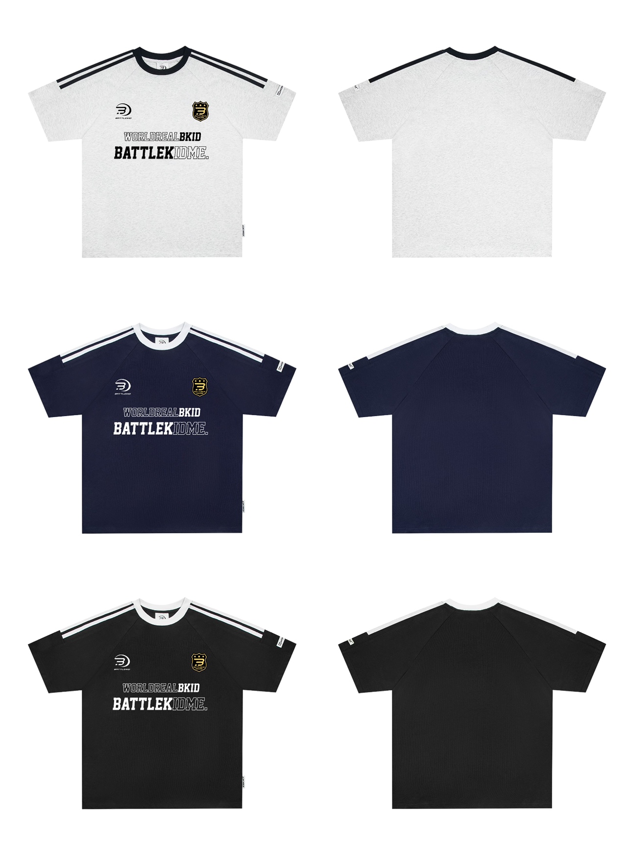 ⚡️Proman⚡️ [ 16 สี COD ]เสื้อยืดแขนสั้นสไตล์ คอกลม High Street สไตล์ ...