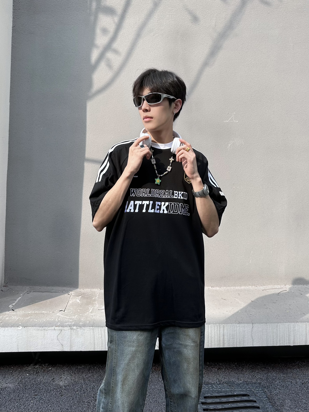 ⚡️Proman⚡️ [ 16 สี COD ]เสื้อยืดแขนสั้นสไตล์ คอกลม High Street สไตล์ ...