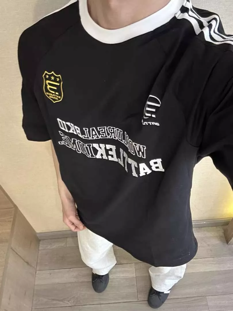 ⚡️Proman⚡️ [ 16 สี COD ]เสื้อยืดแขนสั้นสไตล์ คอกลม High Street สไตล์ ...