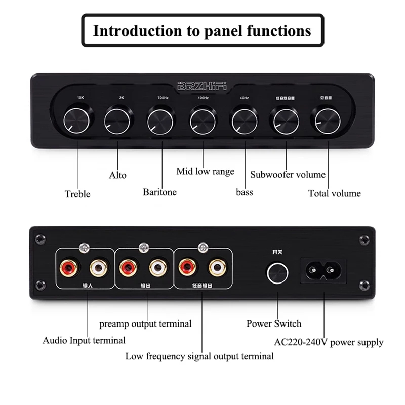 ⭐Hifi Five Tone Balanced Preamplifier Mixer ใช้ JRC5532DD Opamp ชิป 5 ...