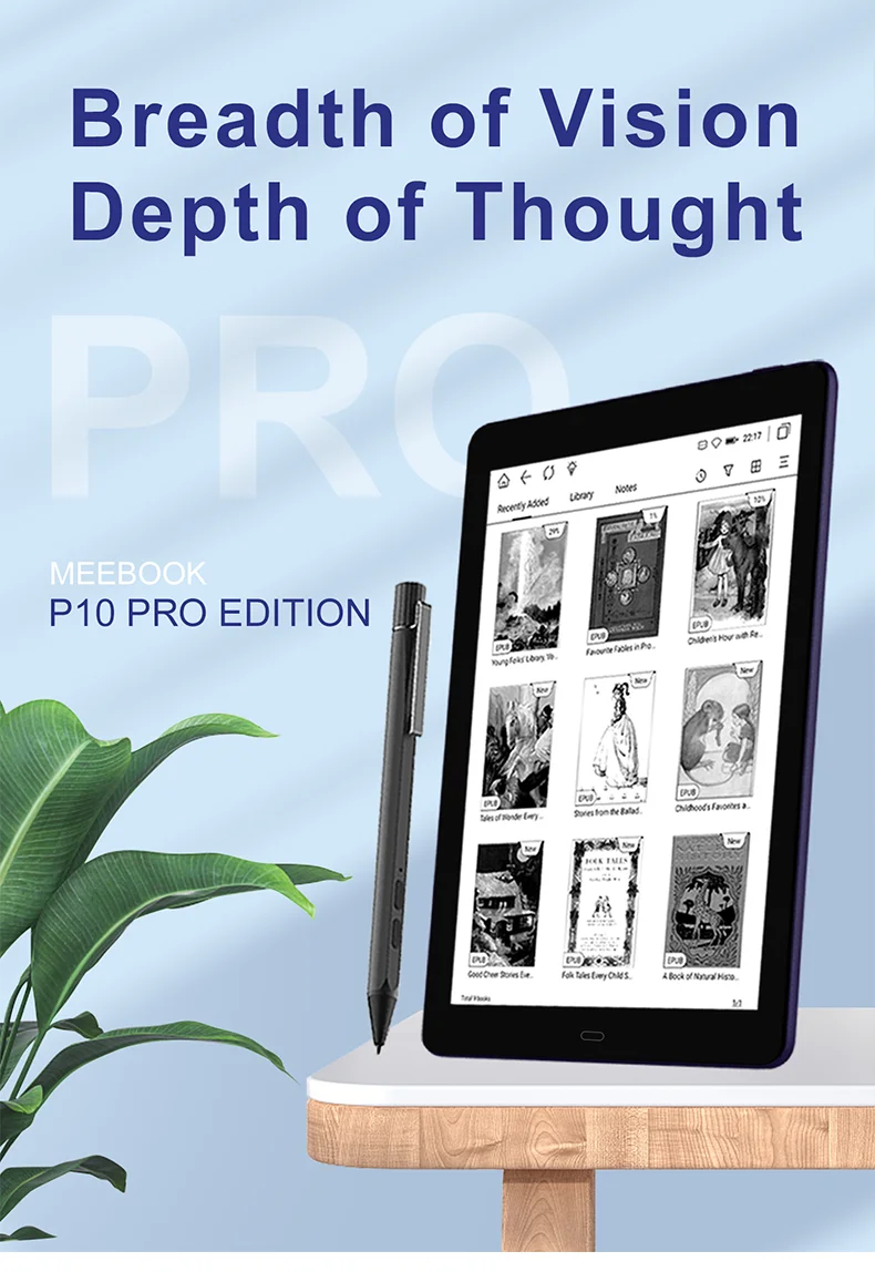 ใหม่ล่าสุด Meebook P10 Pro Edition E-Book Reader 10 นิ้ว E-ink หน้าจอ ...