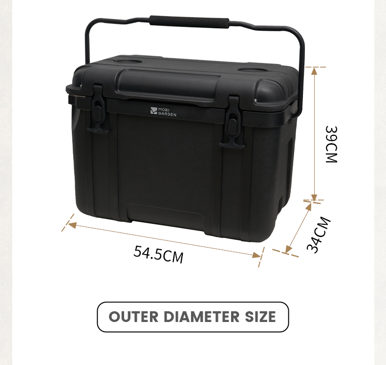 Mobi GARDEN Camping Cooler Box Ice อัพเกรดพร้อมตะกร้าเก็บ 26L รถแบบพกพา ...