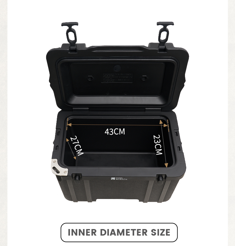 Mobi GARDEN Camping Cooler Box Ice อัพเกรดพร้อมตะกร้าเก็บ 26L รถแบบพกพา ...