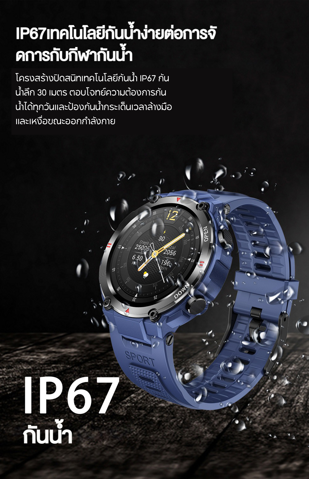 Aolon Tetra R2 1.32 นิ้ว สมาร์ทวอทช์ ผู้ชาย นาฬิกาวิ่ง บลูทูธโทร ควบคุม ...