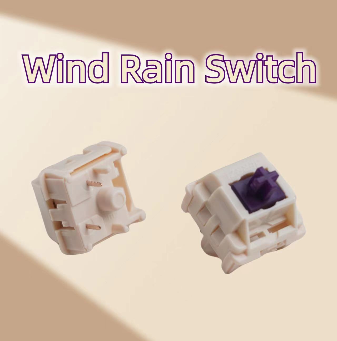 Wind Rain Linear switches เงียบ 5pin Prelubed ที่กําหนดเองคีย์บอร์ดแบบ ...