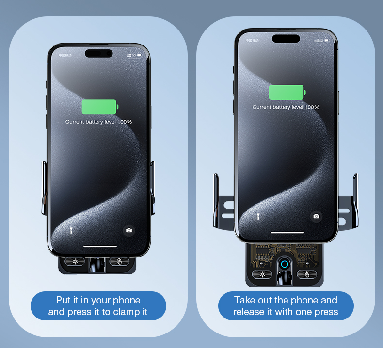 EYD F18 66W Car Wireless Charger ที่วางโทรศัพท์แบบหนีบอัตโนมัติสำหรับ | Shopee Thailand