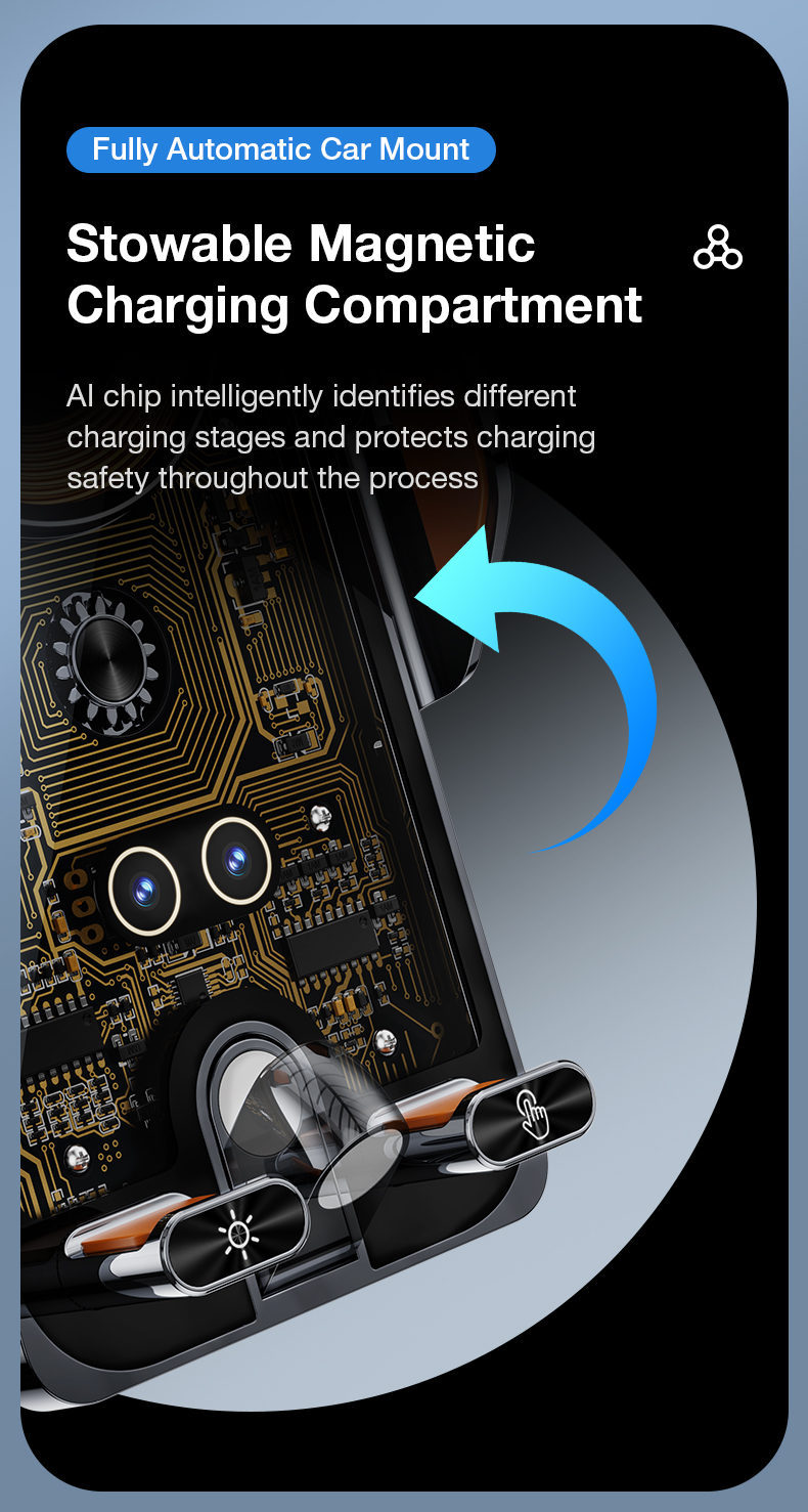 EYD F18 66W Car Wireless Charger ที่วางโทรศัพท์แบบหนีบอัตโนมัติสำหรับ | Shopee Thailand