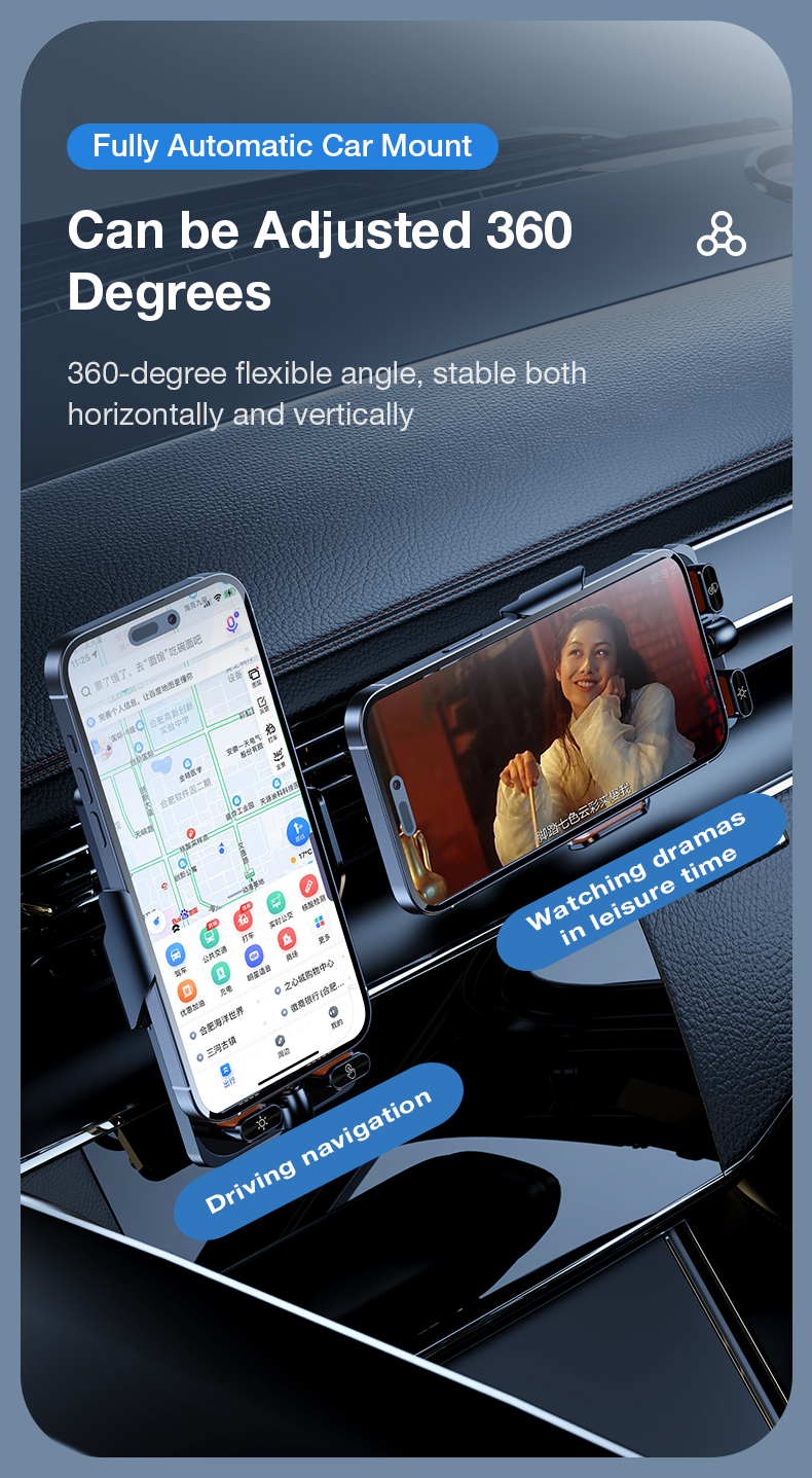 EYD F18 66W Car Wireless Charger ที่วางโทรศัพท์แบบหนีบอัตโนมัติสำหรับ | Shopee Thailand