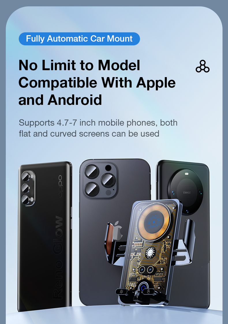 EYD F18 66W Car Wireless Charger ที่วางโทรศัพท์แบบหนีบอัตโนมัติสำหรับ | Shopee Thailand