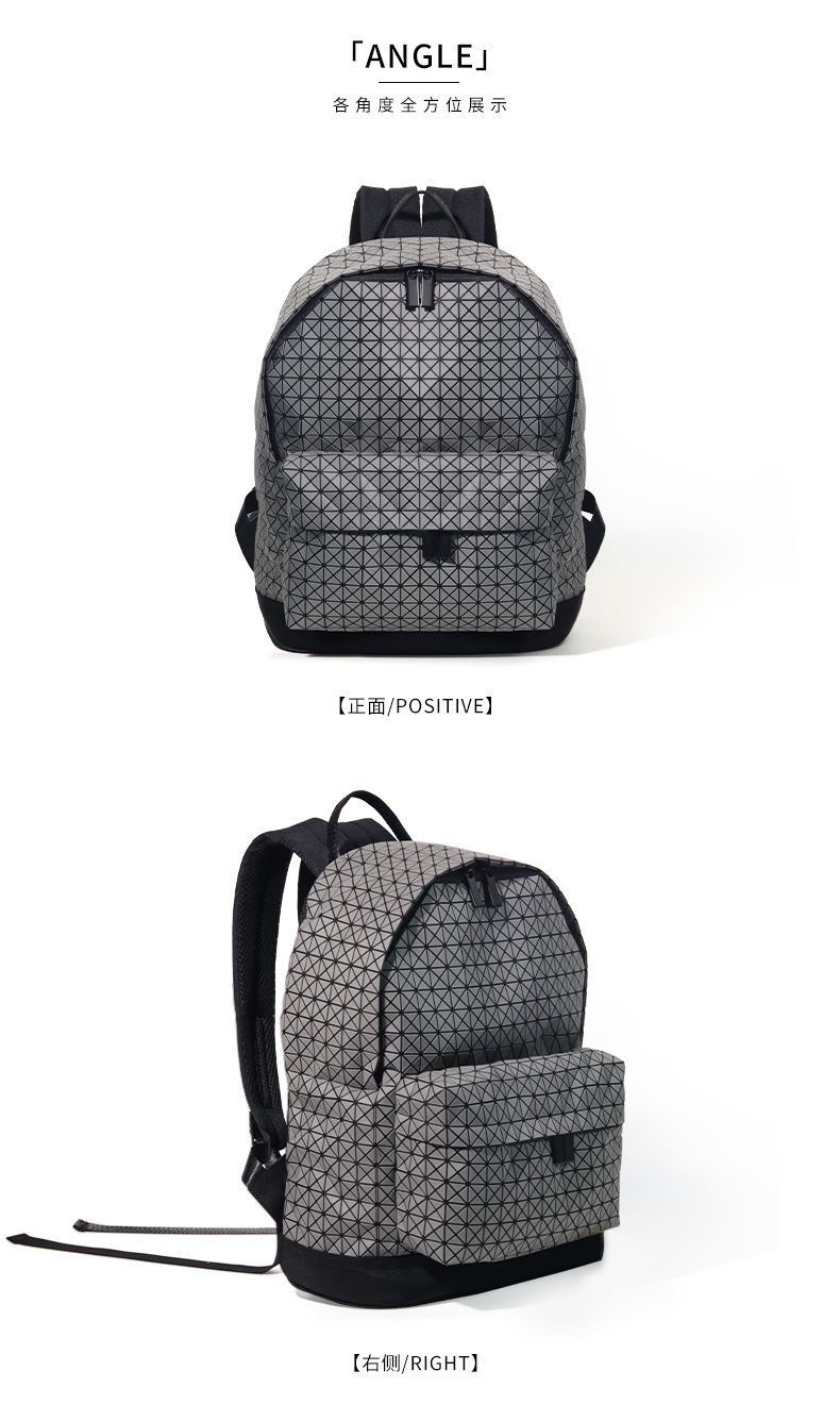 Backpack Geometric Diamond Backpack Men Genuine Leather Diamond All ...