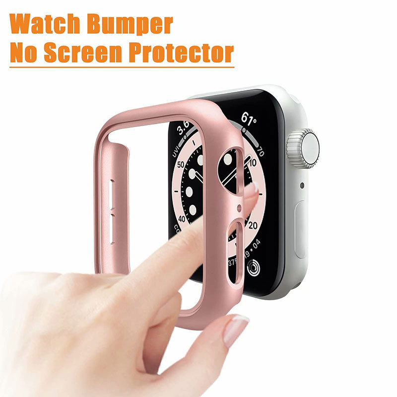 สําหรับ Apple Watch Case 45 มม.41 มม.44 มม.40 มม.42 มม.38 มม.อุปกรณ ์ เสริม PC Protector กันชน ...