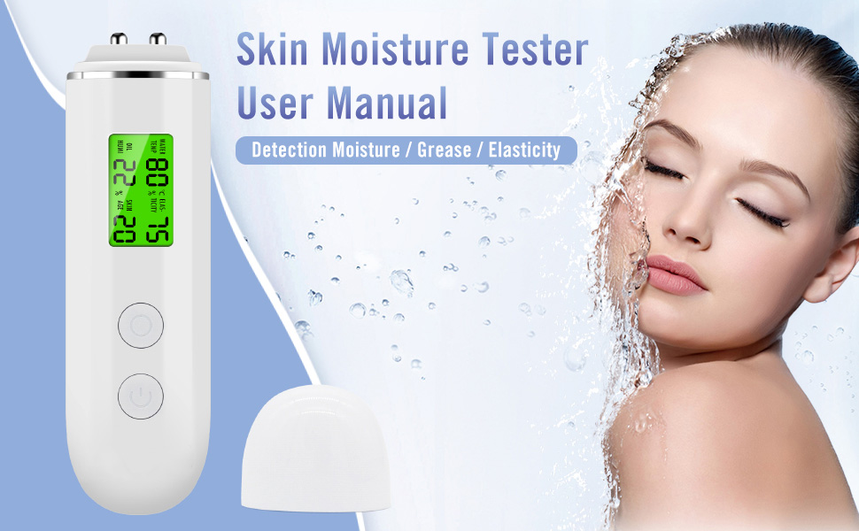 Cherryshe LCD Digital Precision Skin Oil Content Analyzer, Moisture ...