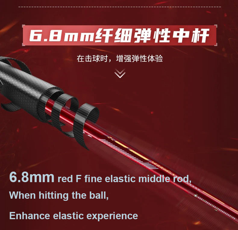 Li Ning Axforce Cannon PRO ไม้แบดมินตัน 4U/5U สีแดง/สีม่วงเข้มสีฟ้า ...