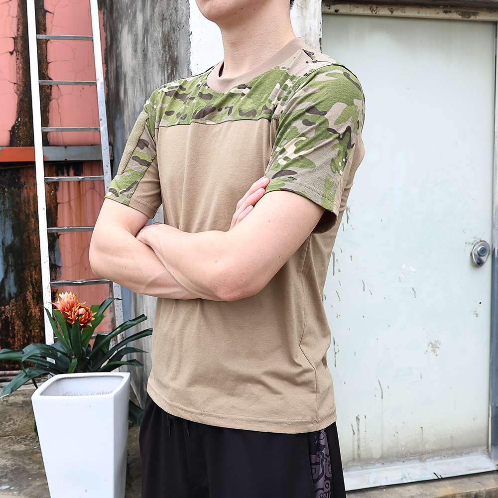 Sinairsoft Tactical Short Sleeved Camouflage เสื้อยืดผู้ชายกีฬากลางแจ้ง ...