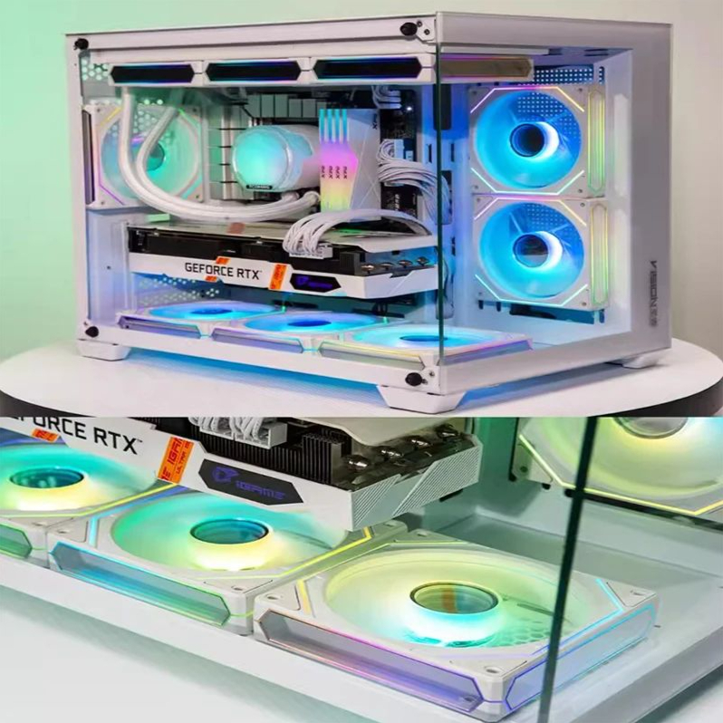 Ice Whale PRISM 6PRO ARGB CPU พัดลม 120 มม.3 ด้าน Infinite กระจก 5V ...