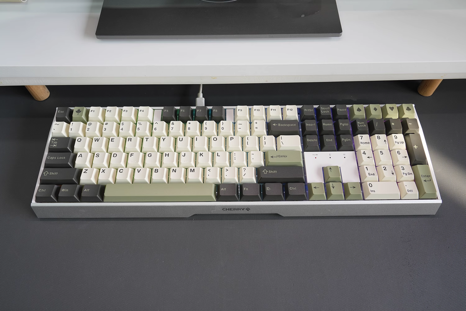 Gmk olive 163 คีย ์ ABS สองสีแม ่ พิมพ ์ keycap เชอร ์ รี ่ ความสูง ...