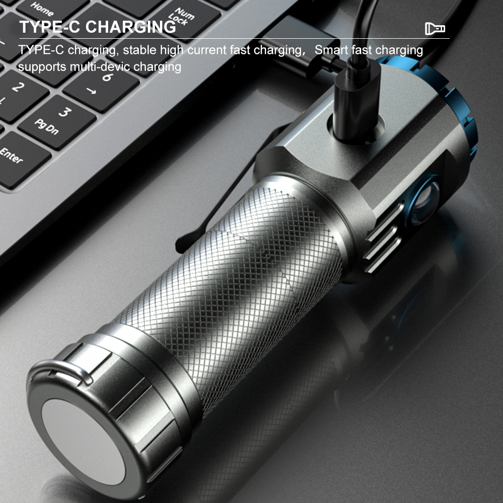 Asafee F235-X EDC ไฟฉาย 3 * P35 + RPG พวงกุญแจไฟ LED แบบพกพา Ultra ...