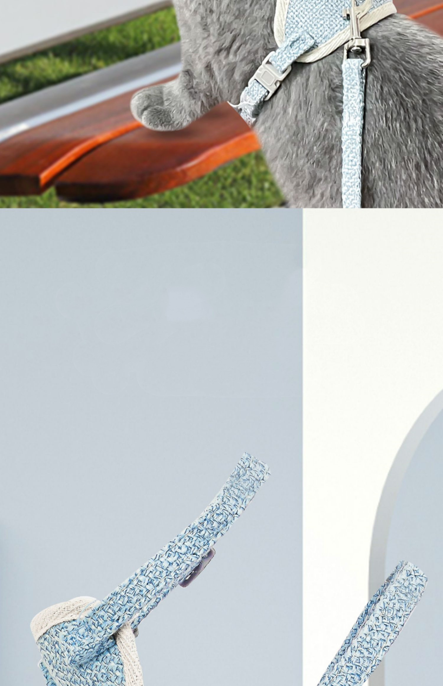 Cat Traction Rope Cat Walking Rope Vest-Style Chest Strap Outing Cat ...