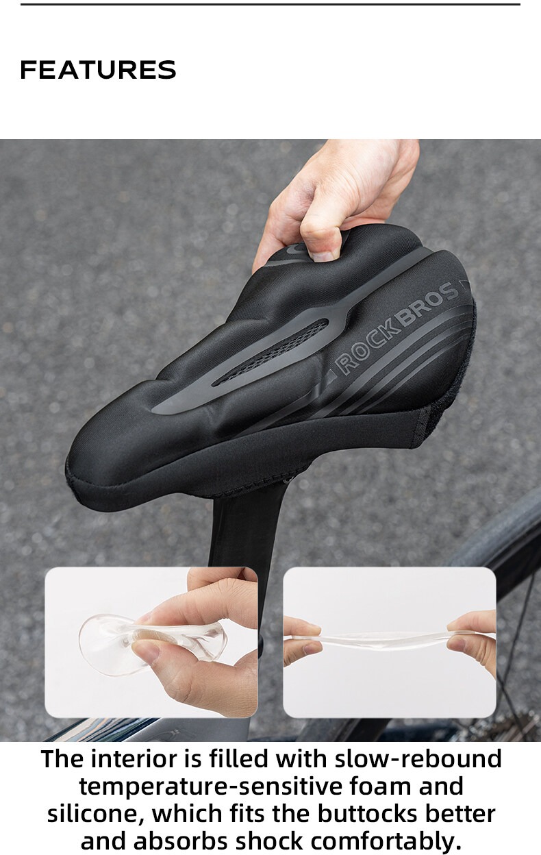 [Fulfilled by Shopee]ROCKBROS เบาะรองนั่งจักรยาน Hollow Groove การ ...